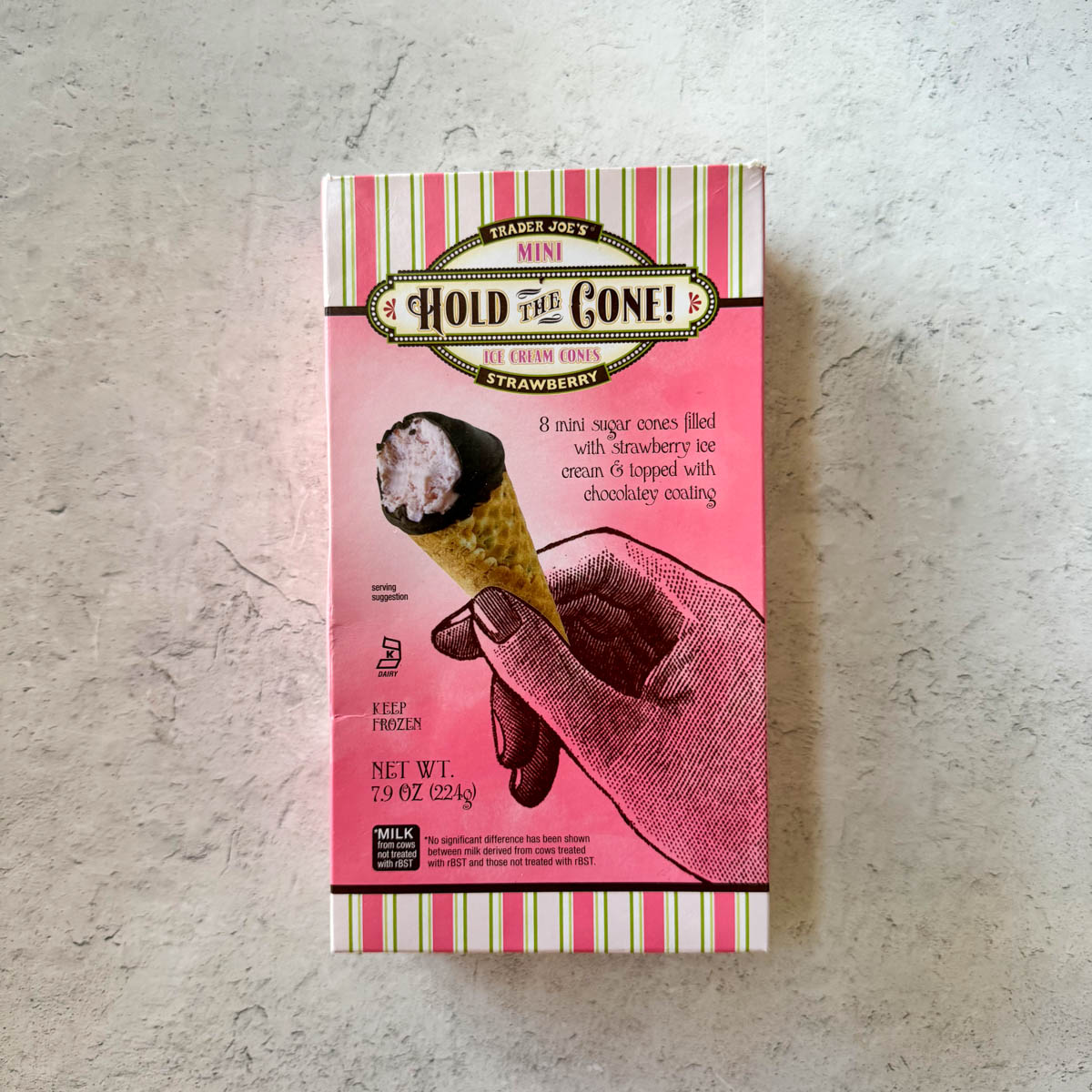 Trader Joe’s Mini Hold the Cone! Strawberry Ice Cream Cones - Trader Eats
