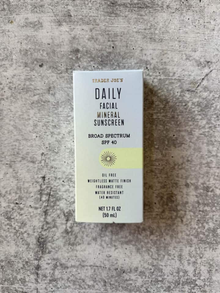 Trader Joe’s Daily Facial Mineral Sunscreen SPF 40 review - Trader Eats