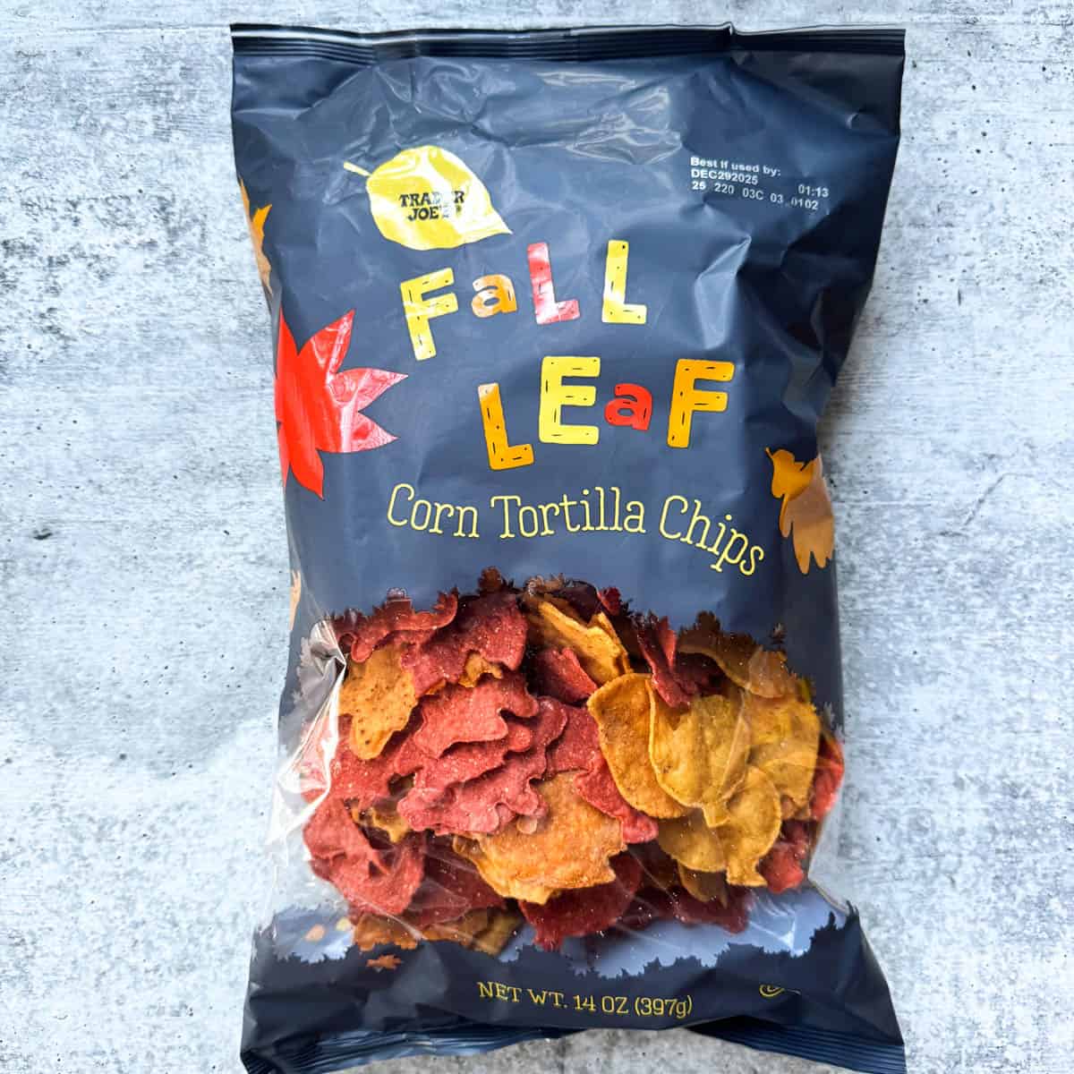 Trader Joe’s Fall Leaf Corn Tortilla Chips Review - Trader Eats